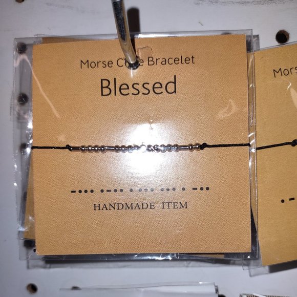 Jewelry | Morse Code Bracelet Spells Blessed | Poshmark